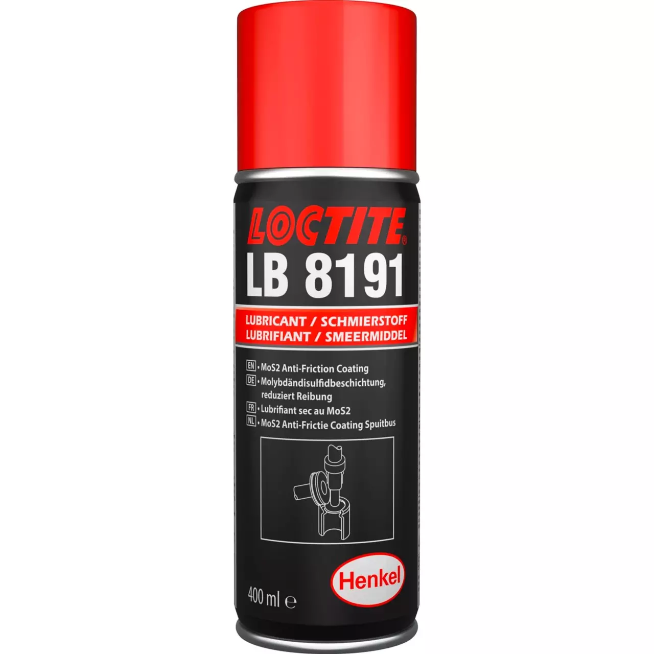 LOCTITE LB 8191 LUBRICANTE MOLY DRY FILM | 400 ml